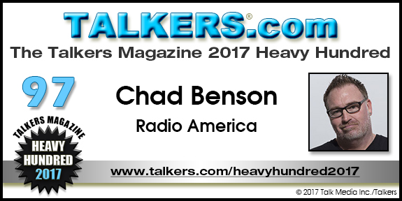 Chad Benson 97 Talkers Heavy 100 - LibertyTalk FM
